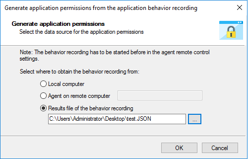 Generate application behavior rules from behavior recording